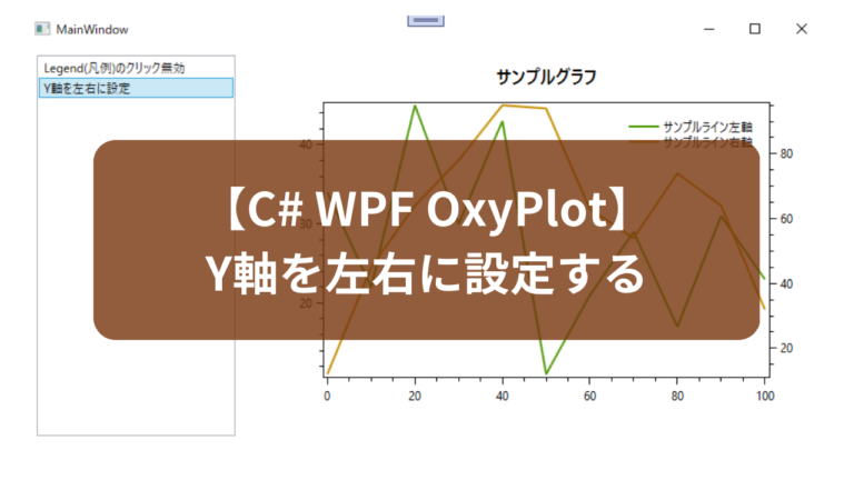 【C# WPF OxyPlot】Y軸を左右に設定する方法 | 在宅プログラマーの迷走記