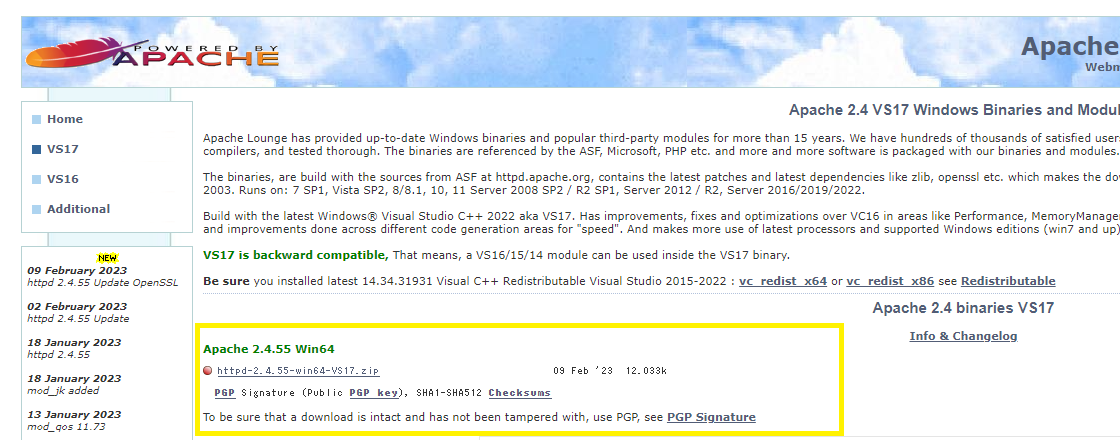 Apache2.4 をWindows にインストールする | 在宅プログラマーの迷走記