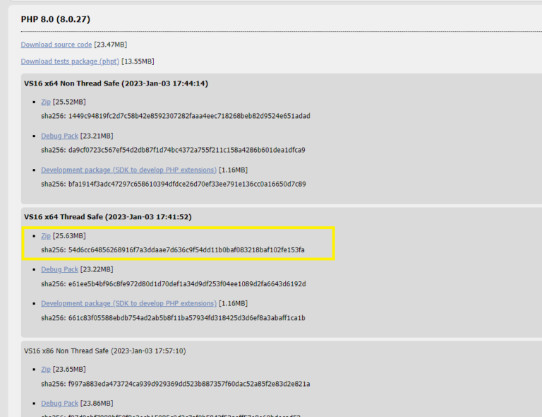 PHPをWindowsにインストールする | 在宅プログラマーの迷走記